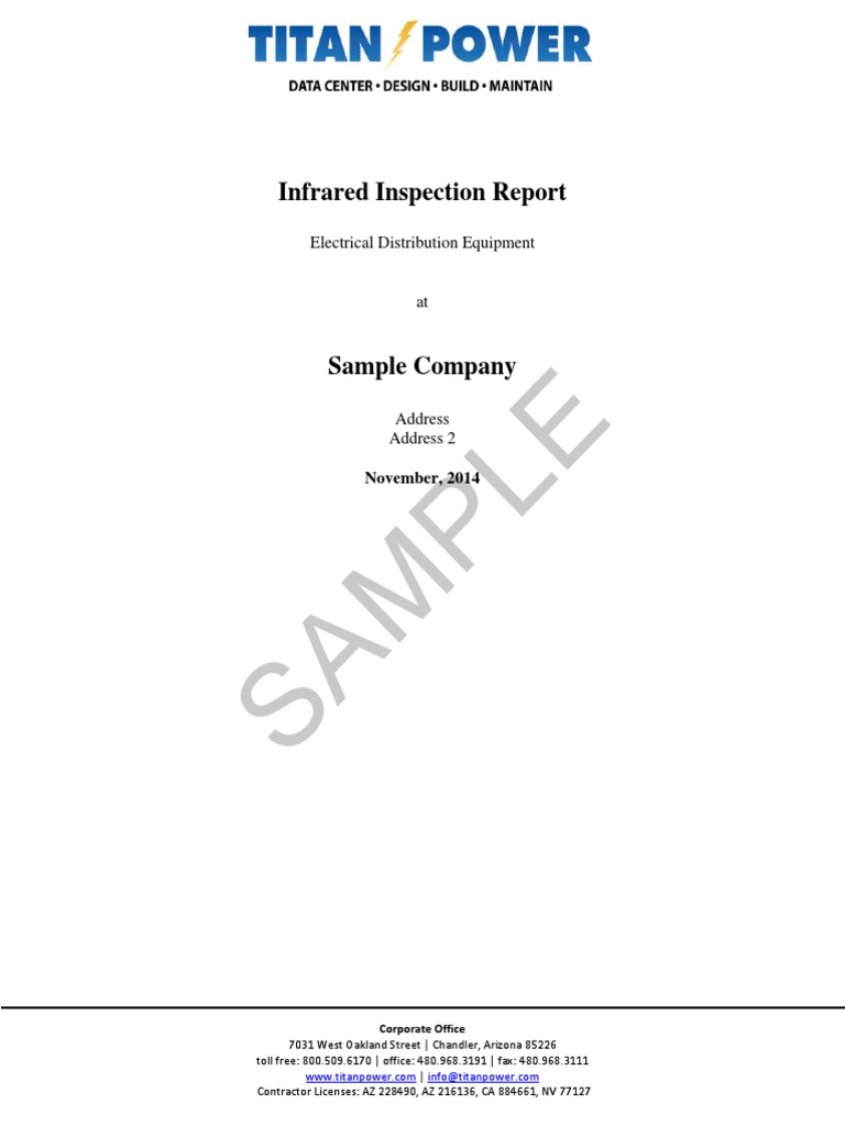Sample IR Report | PDF | Thermography | Infrared
