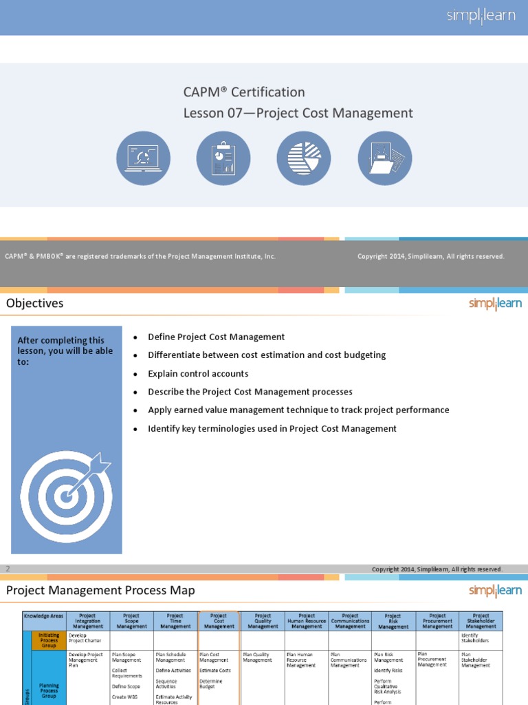 Lesson 7 - CAPM - Prep - Cost Management - V2 | PDF | Depreciation ...