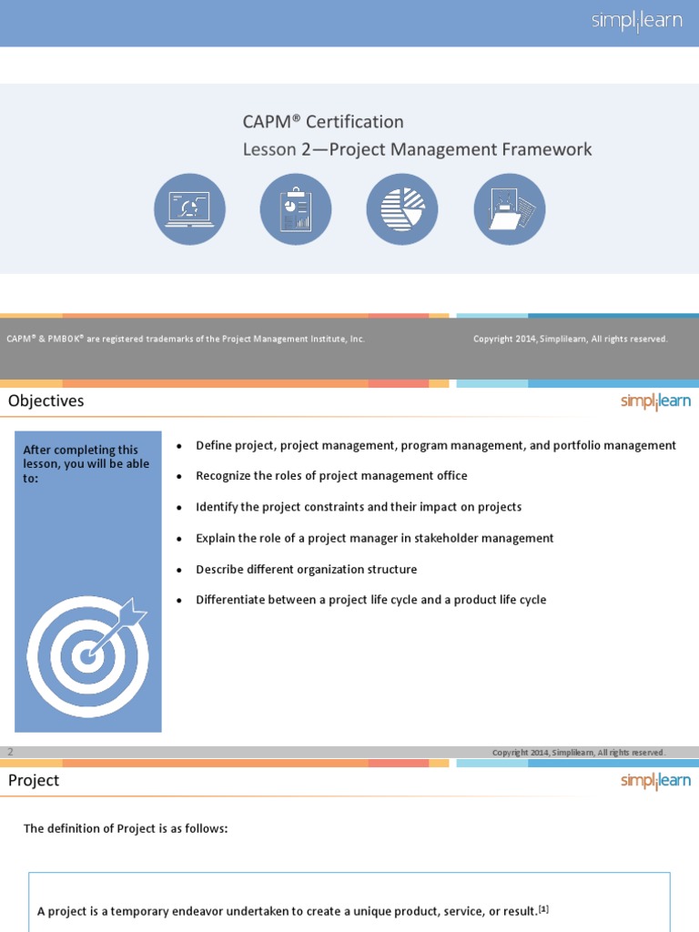 Lesson 2 - CAPM - Prep - Framework - V2 | PDF | Product Lifecycle ...