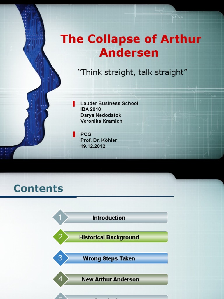 Arthur Andersen Colapse | PDF | Accenture | Enron