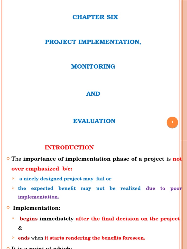Project Implementation Guide | PDF | Project Management | Evaluation
