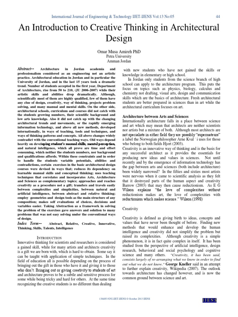 Creative Thinking in Architectural Drawing | PDF | Composition (Visual ...