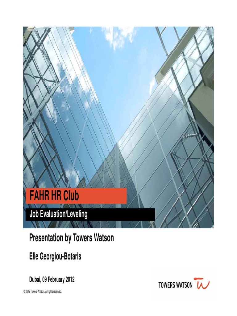 Towers Watson - Job Evaluation - Leveling PDF | Download Free PDF ...