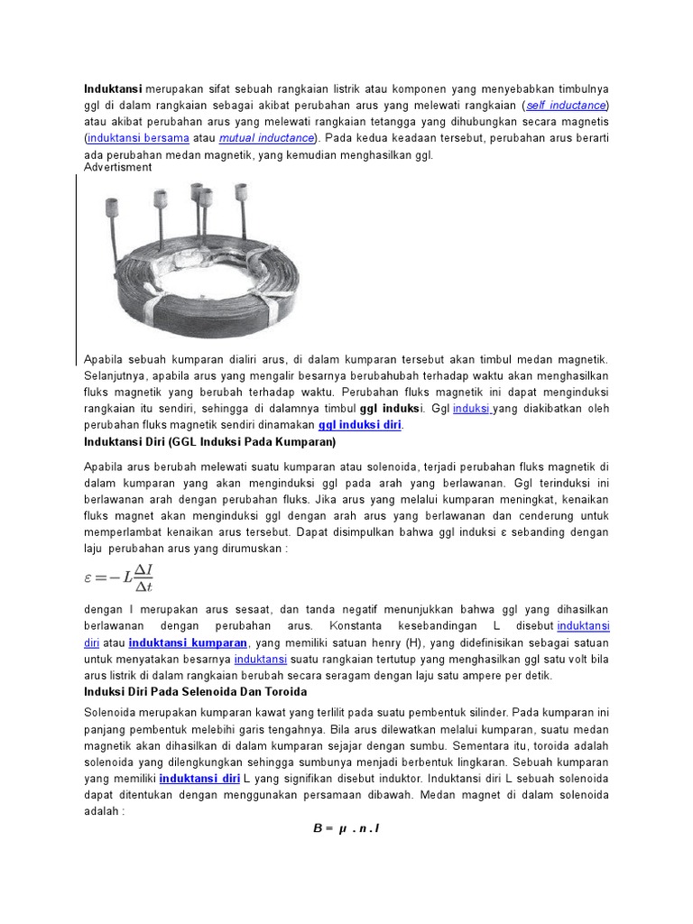 Induktansi | PDF