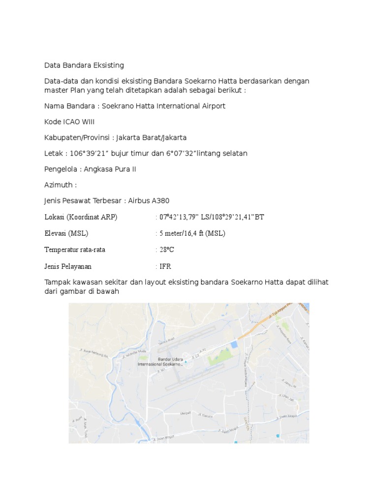 Data Bandara Eksisting | PDF