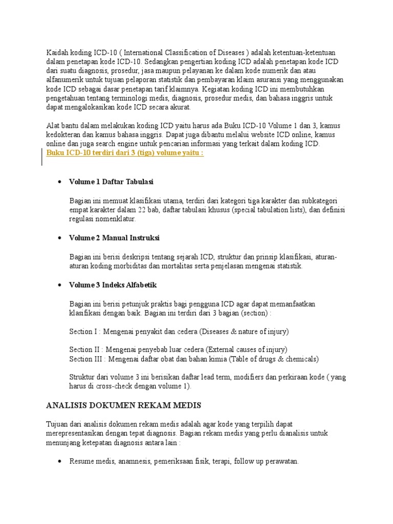 Kaidah Koding ICD | PDF