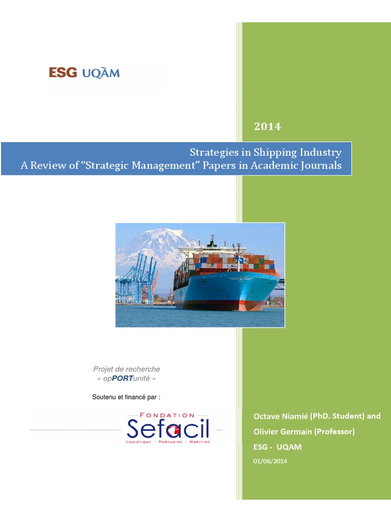 Review Strategies Shipping | PDF | Competitive Advantage | Strategic ...