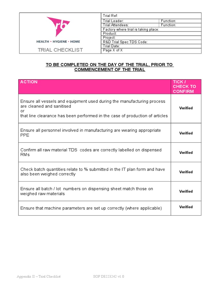 Trial Preparation Checklist | PDF | Business