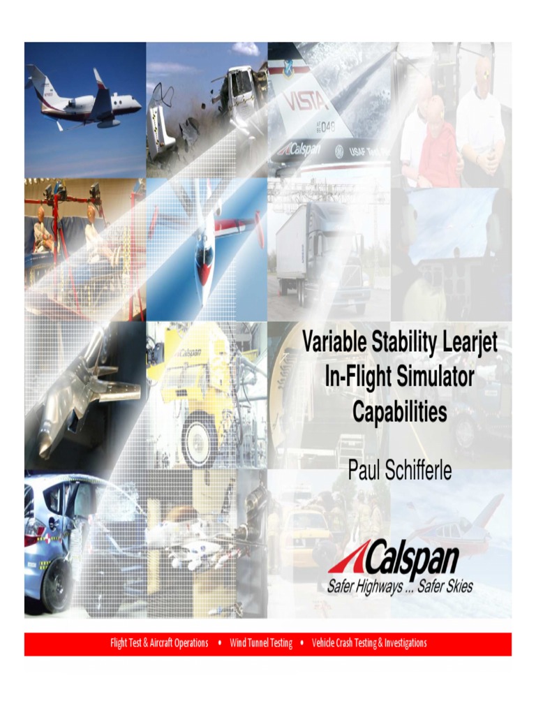 Calspan Aerospace Learjet Ifs 12 Jan 2015 | Flight Dynamics (Fixed Wing Aircraft) | Aircraft ...