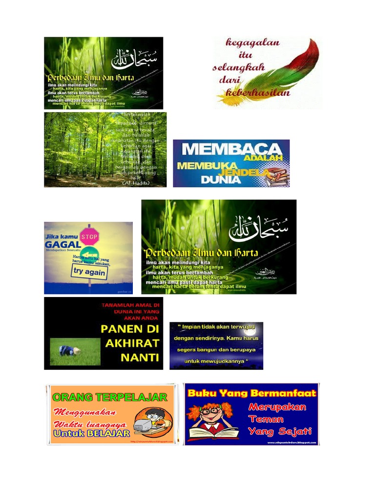 Gambar Slogan Pendidikan | PDF