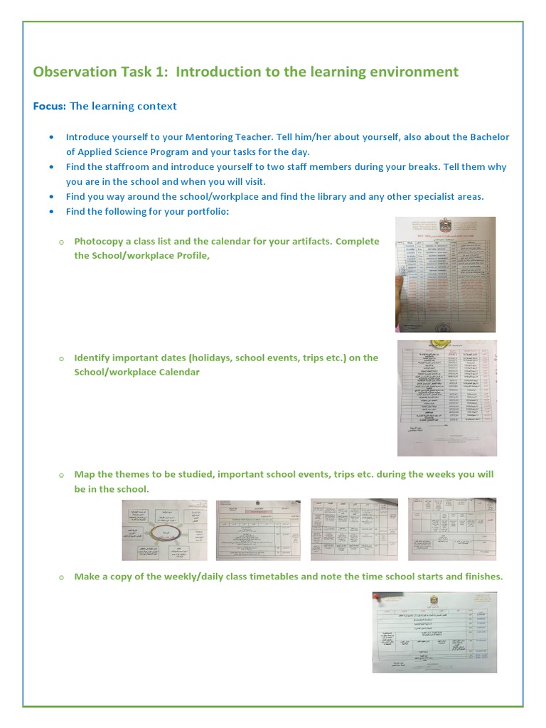 Observation Task 1 | PDF