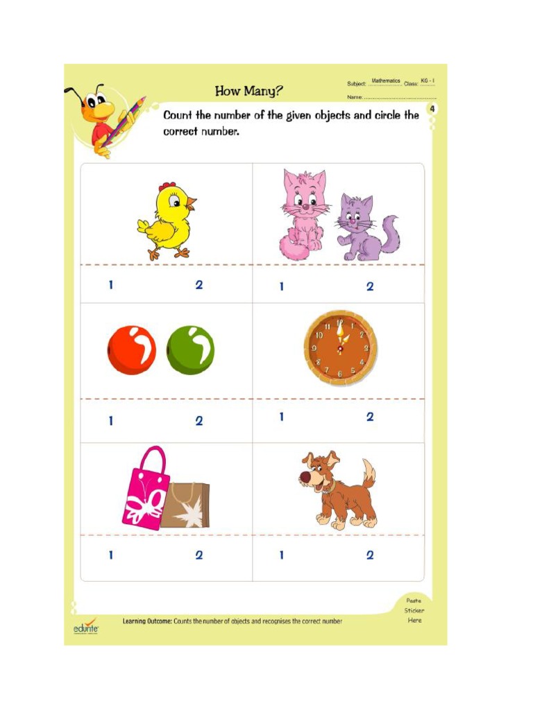 KG1 Mathematics Demo PDF | PDF