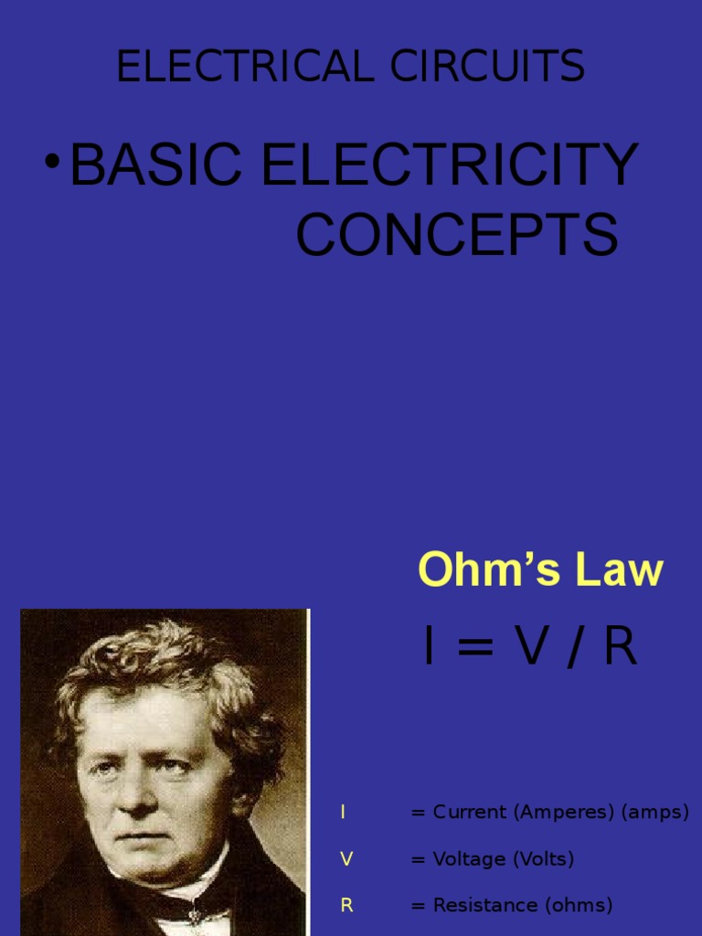 Electrical Circuits: - Basic Electricity Concepts | PDF | Series And ...