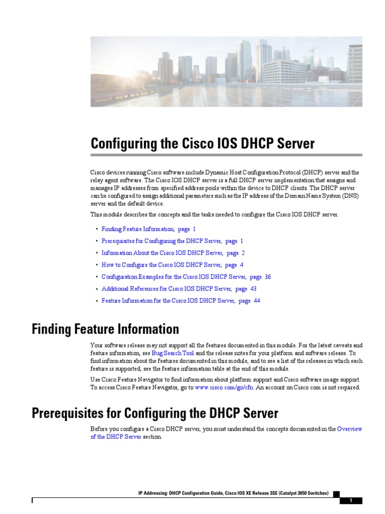 Config DHCP Server | PDF | Ip Address | Port (Computer Networking)