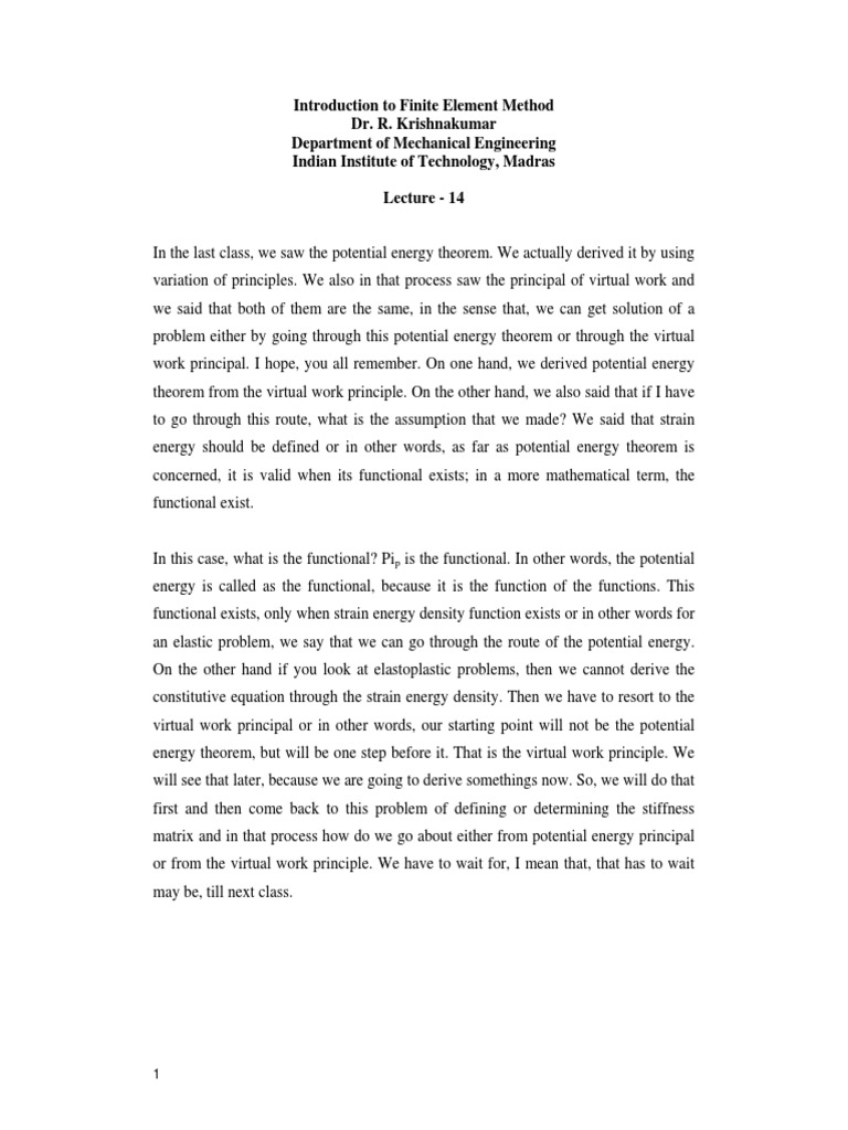 Lec 14 | PDF | Finite Element Method | Polynomial