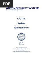 CCTV Maintenance Checklist | PDF