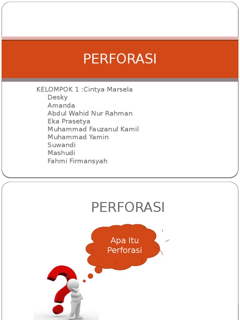 PERFORASI | PDF | Griya & Taman | Sains & Matematika