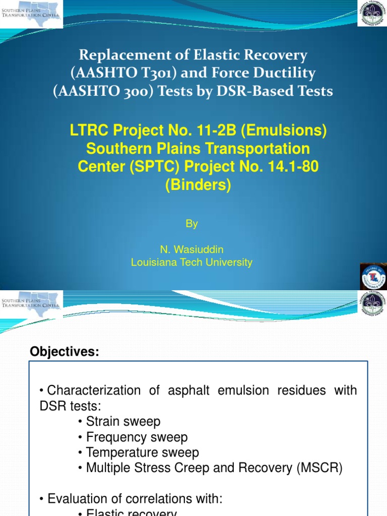 37-Materials Research-Replacement of Elastic Recovery (AASHTO T301) and ...
