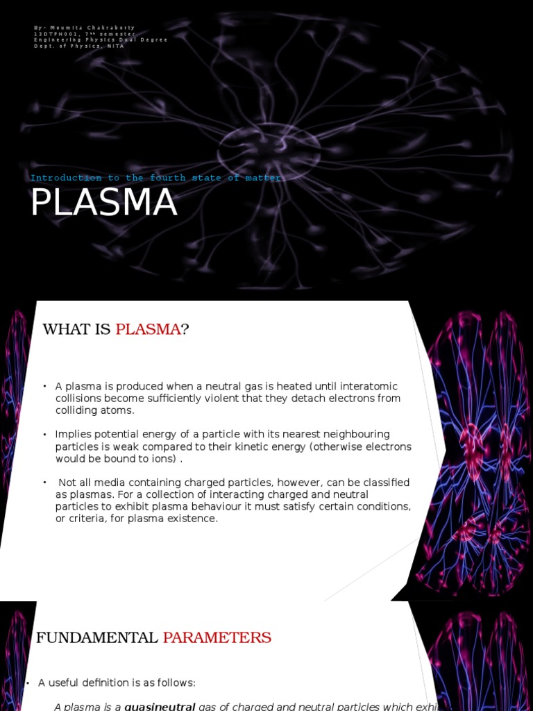 Plasma: Introduction To The Fourth State of Matter | PDF | Plasma ...
