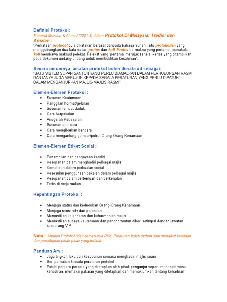 Definisi Protokol | PDF