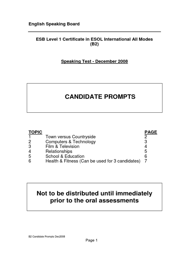 b2 Oral Candidate Prompts Dec 08 | Wellness