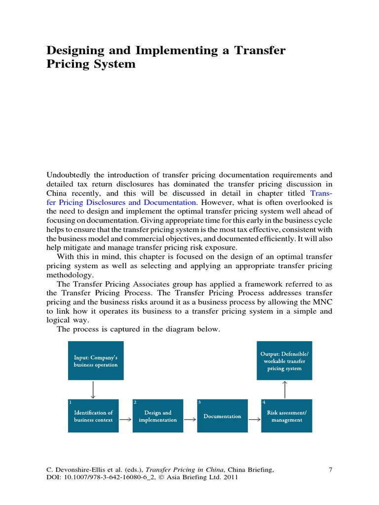 Optimal Transfer Pricing System Design | PDF | Profit (Accounting) | Taxes