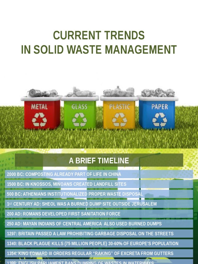 Current Trends in Solid Waste Management | PDF | Plastic | Waste Management