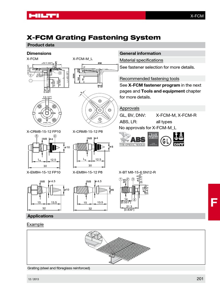 Hilti X-FCM Fastening System Overview | PDF | Yield (Engineering ...
