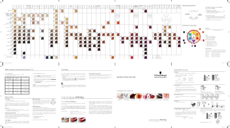 Igora Color Chart | PDF | Blond | White