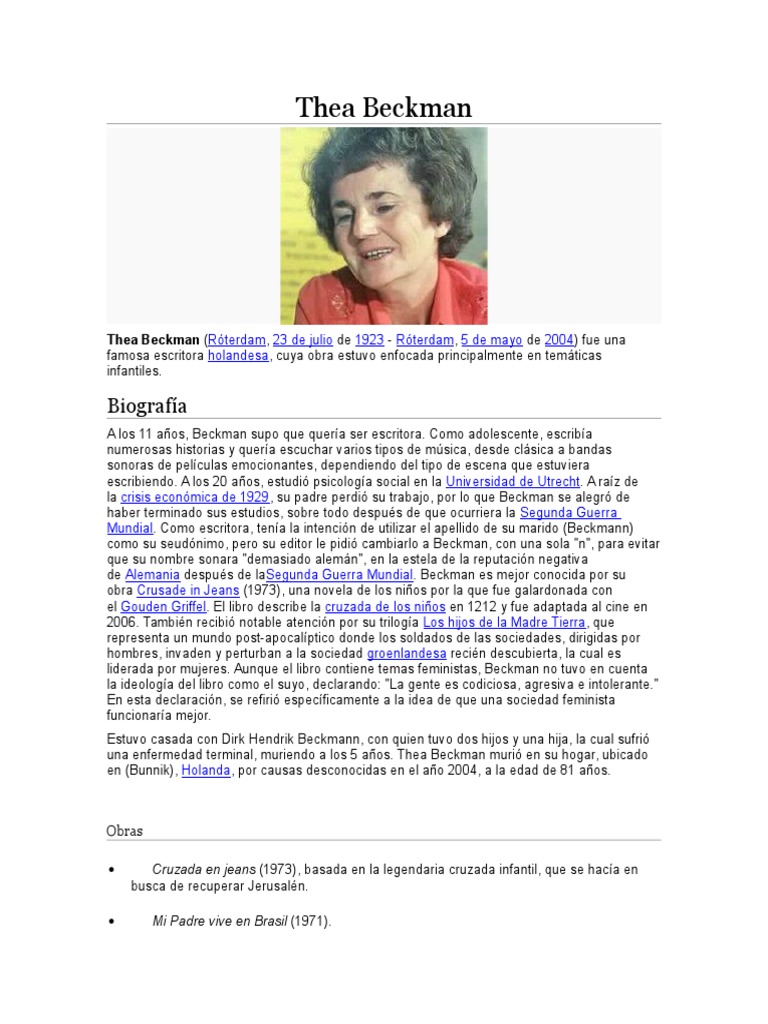 Thea Beckman | PDF | Clásicos