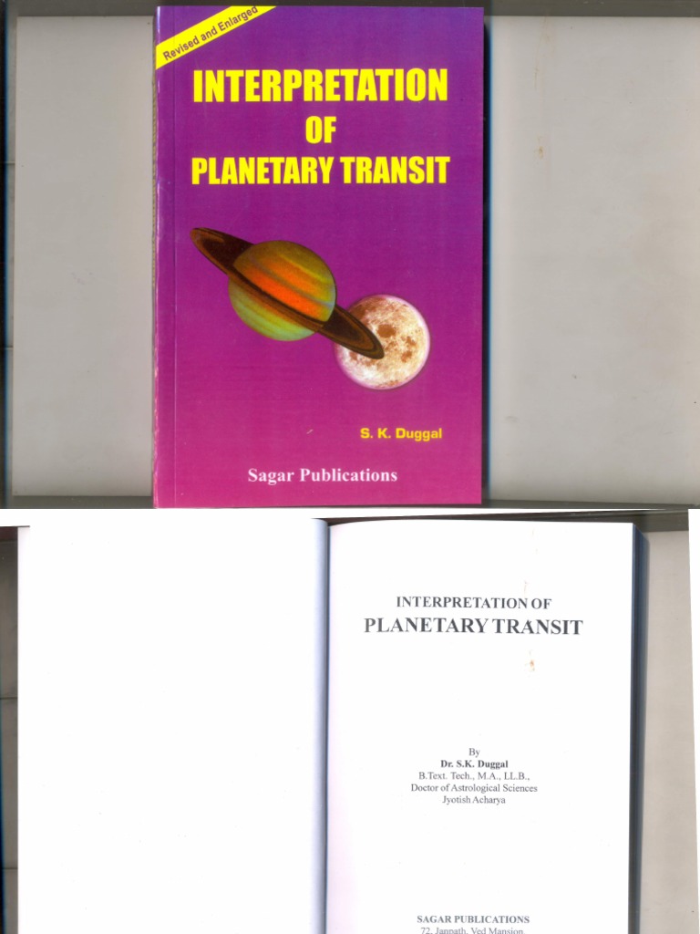 Interpretation of Planetary Transit PDF | PDF