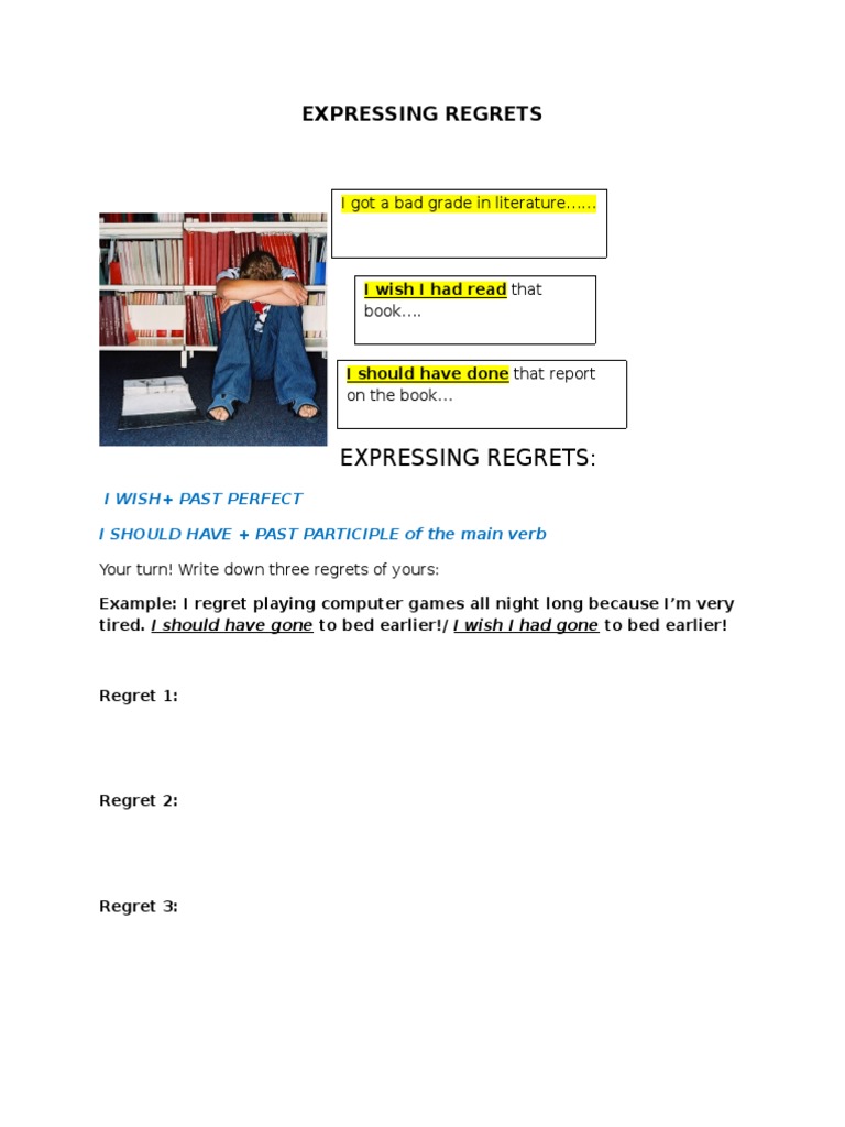Expressing Regrets | PDF