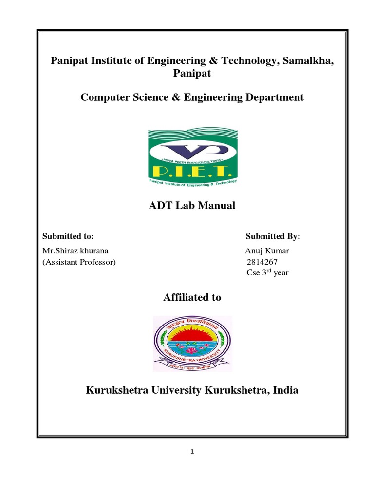 ADT Lab | PDF | Java Virtual Machine | Java (Software Platform) ADT Lab | PDF | Java Virtual Machine | Java (Software Platform)