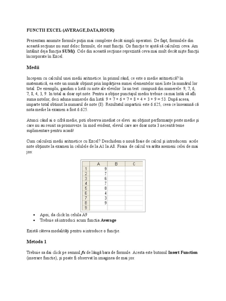 Functii Excel | PDF