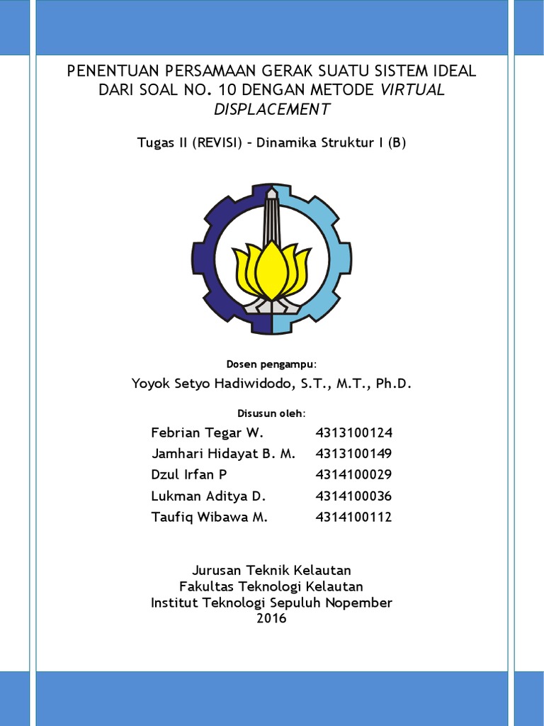 Persamaan Gerak Sistem Ideal Metode Displacement | PDF | Teknologi ...