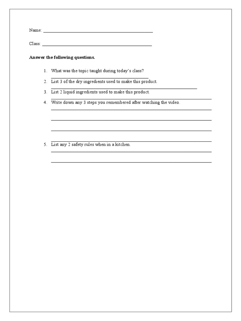 Answer The Following Questions | PDF | Nature