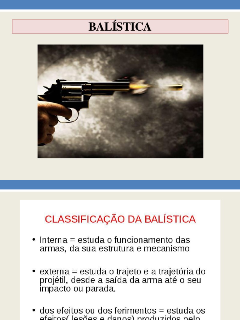 Aula 14 Balistica | Rifle | Armas de Fogo