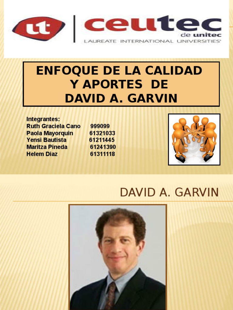 David Garvin Exposicion | PDF | Producto (Negocio) | Calidad (comercial)