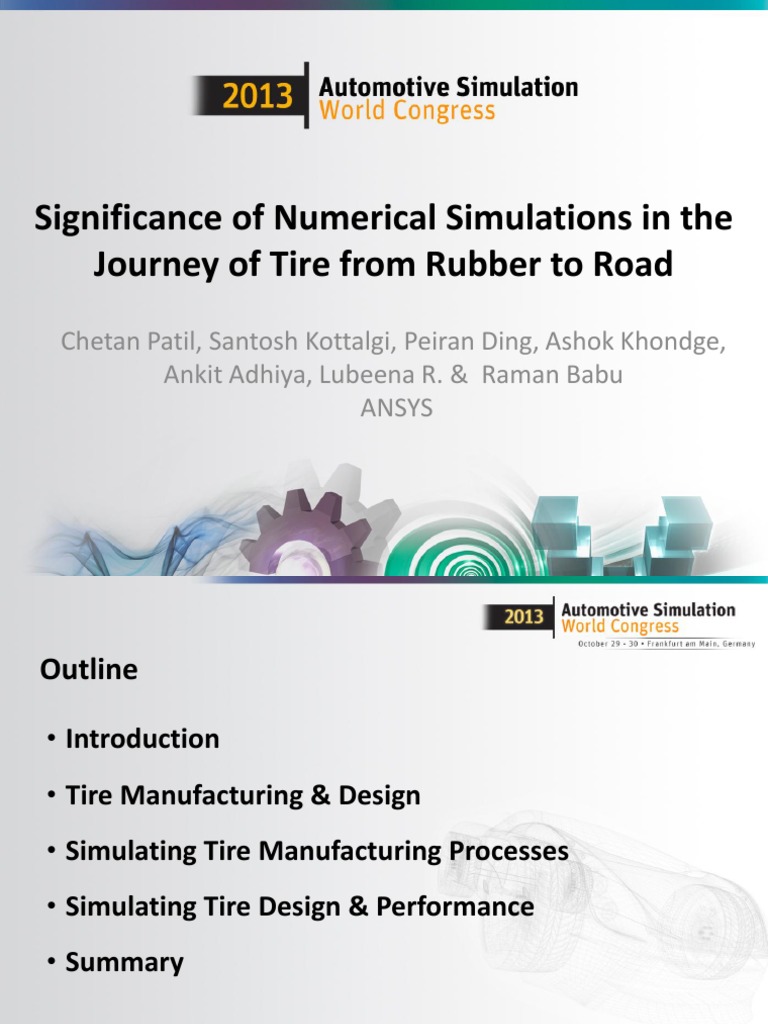 Tire Manufacturing and Simulation Insights | PDF | Tire | Mechanical ...
