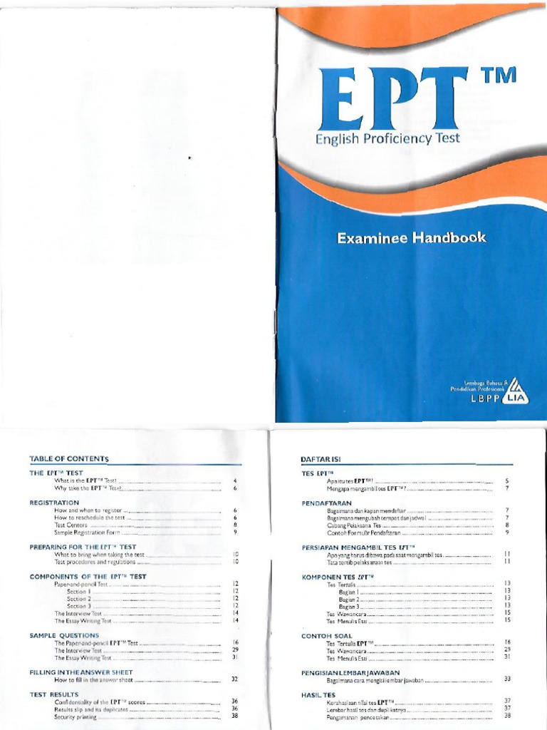 Documents - Tips Examinee Handbook Ept TOEFL Lia | PDF | Nature