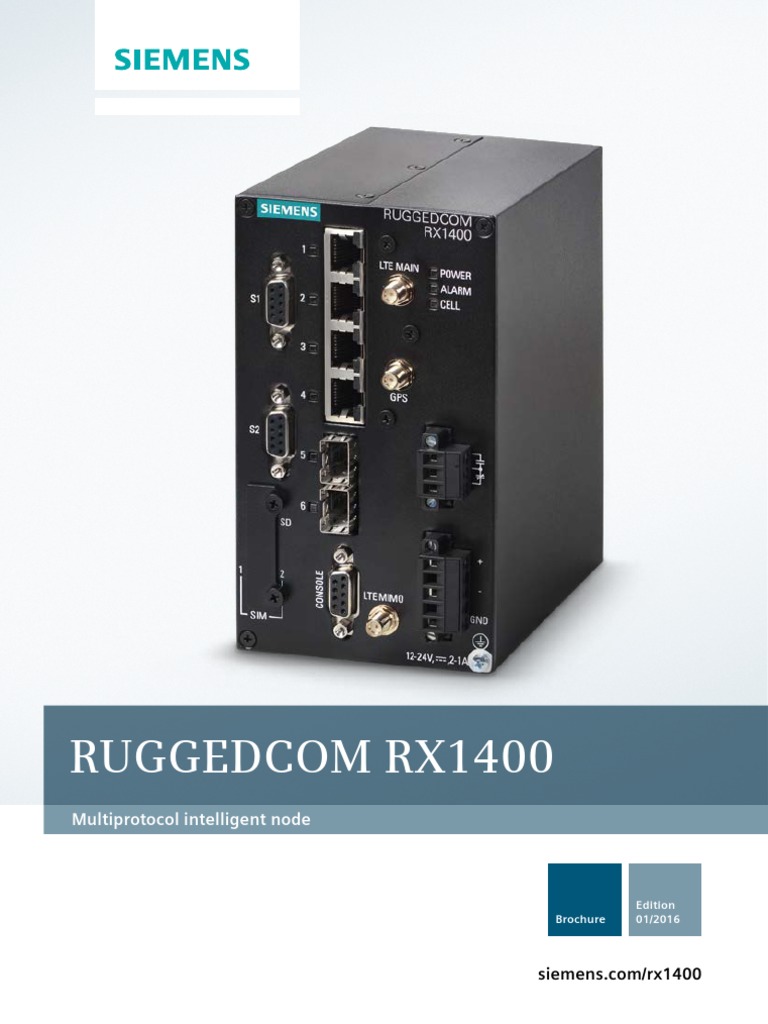 Sie Rx1400 Bro en | PDF | Computer Network | Operating System