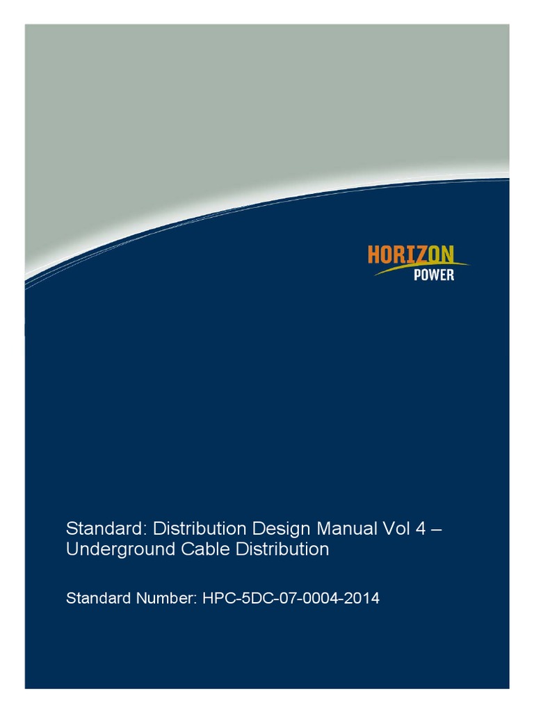 Underground Distribution Design Guide Lines | Download Free PDF ...