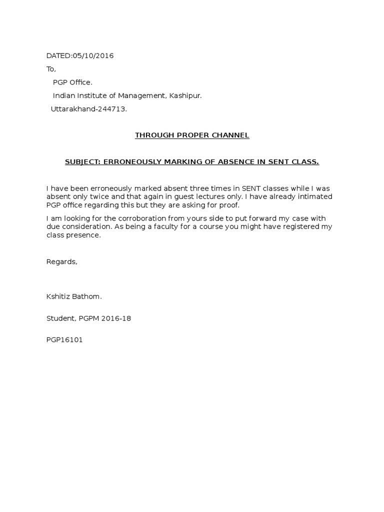 Through Proper Channel | PDF