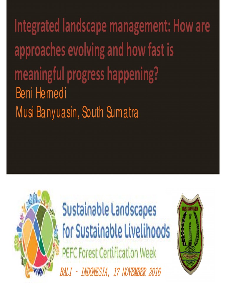 Integrated Landscape Management: How Are Approaches Evolving and How ...
