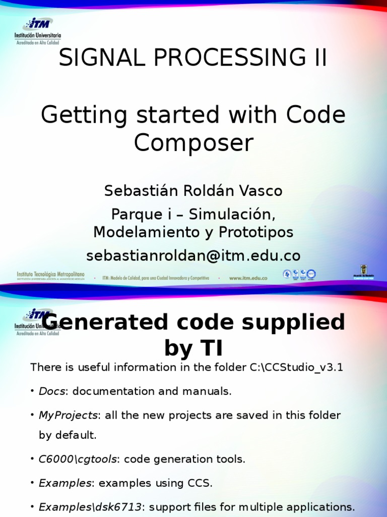 Sesión 16 - DSP - Getting Started | PDF | C (Programming Language) | Library (Computing)