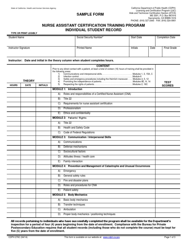 Sample Form: MODULE 1: Introduction | PDF | Nursing | Identity Document
