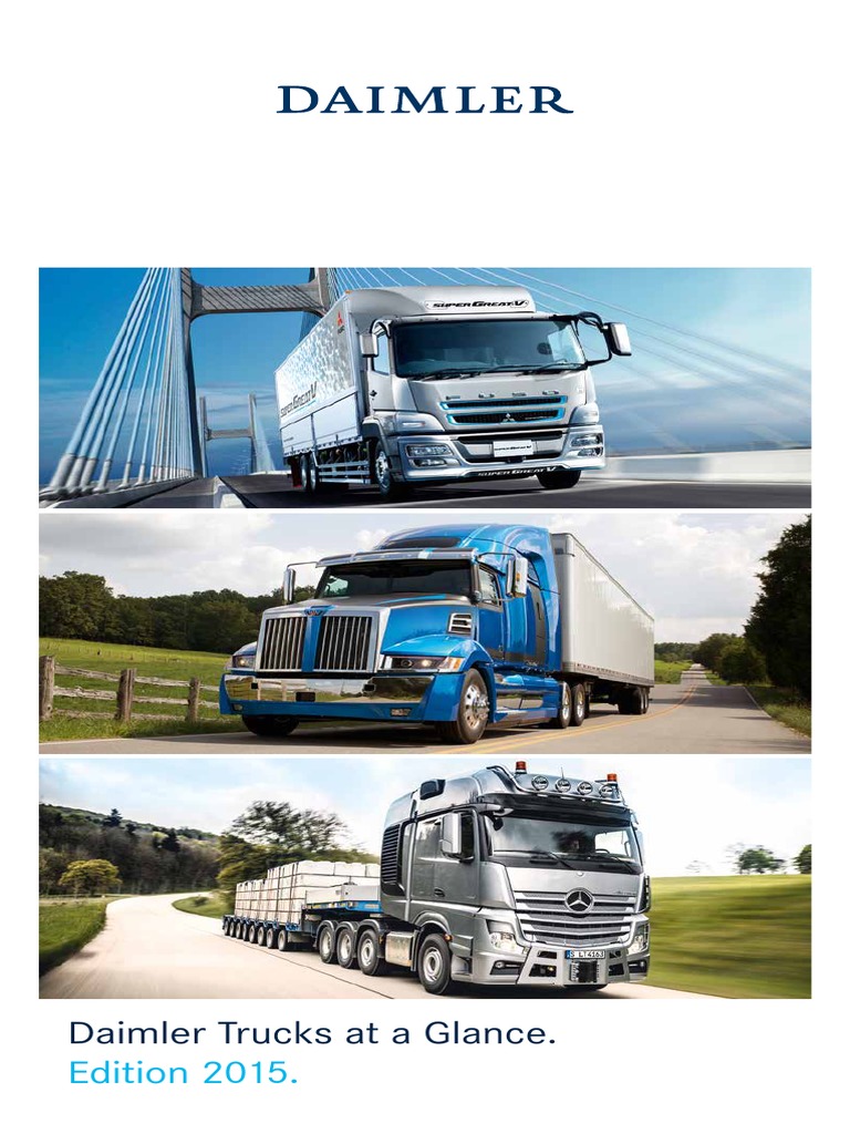 Daimler Trucks at A Glance Edition 2015 en PDF | PDF | Daimler Ag | Truck