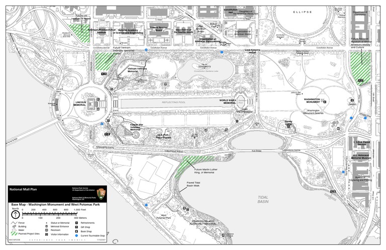 National Mall Plan Base Map | National Mall | Washington