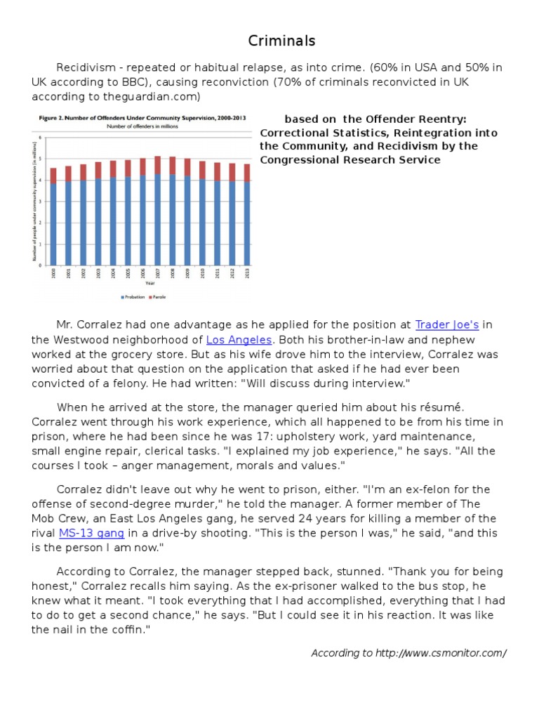 GP Handout | PDF | Recidivism | Disability