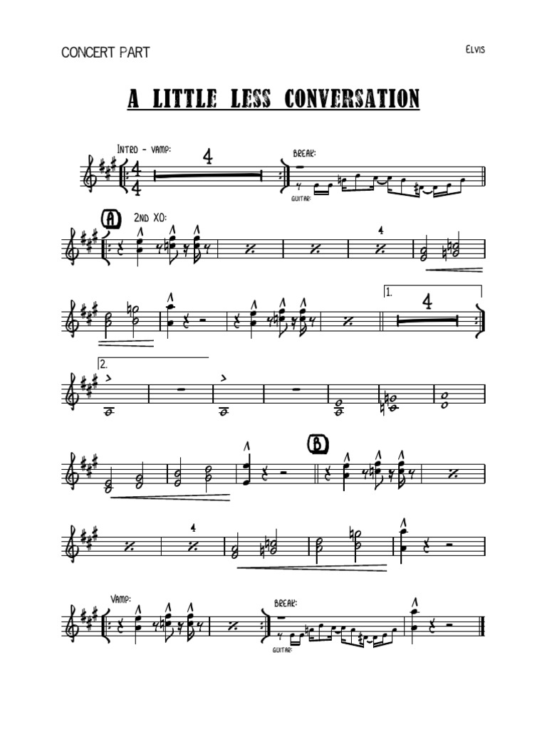 A Little Less Conversation | PDF | Art